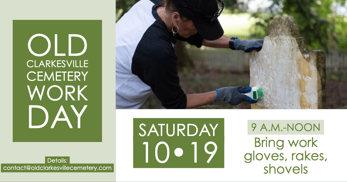 Old Clarkesville Cemetery sets work day – Old Clarkesville Cemetery